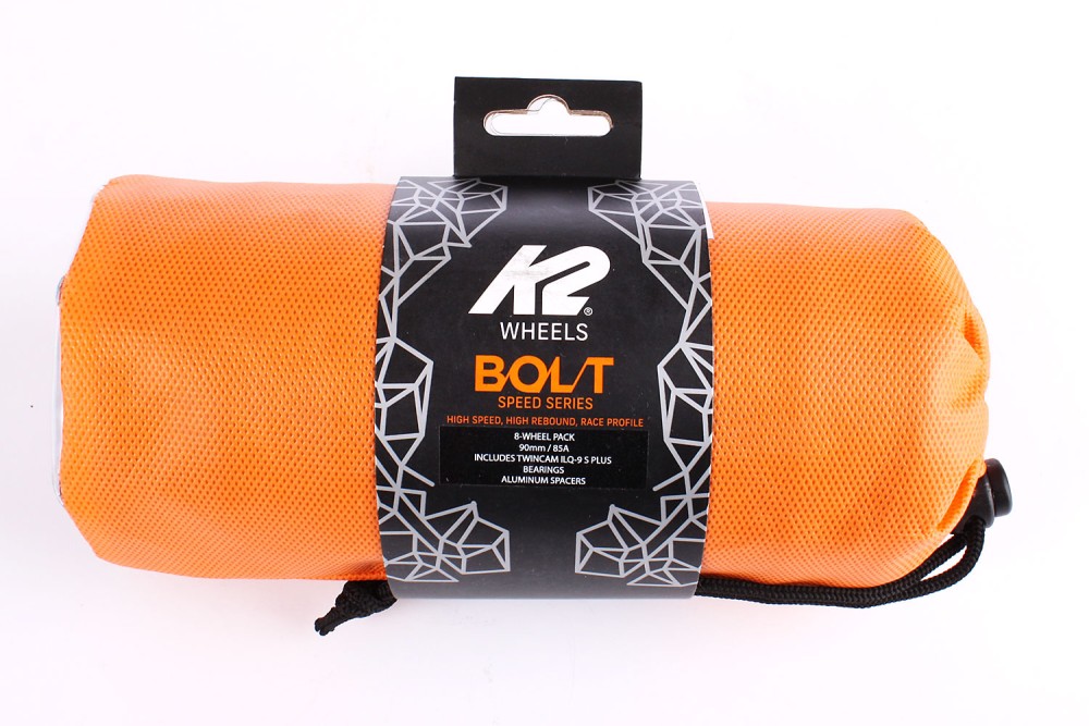 K2 90mm / 85a Rollen mit ILQ 9 Kugellager und Spacer