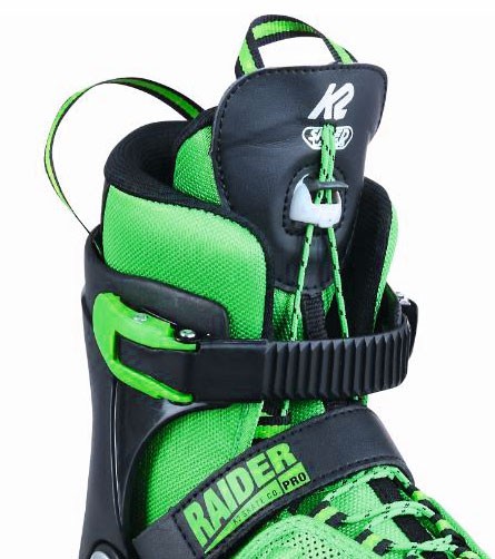 K2 Raider Pro grün mit Schutzausrüstung